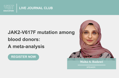 ISBT Live Journal Club: JAK2-V617F mutation among blood donors: A meta ...